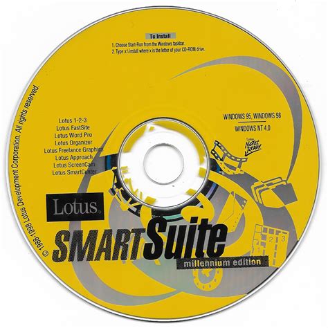 Lotus Smartsuite Millennium Edition 90 Lotus Development Corporation Free Download Borrow