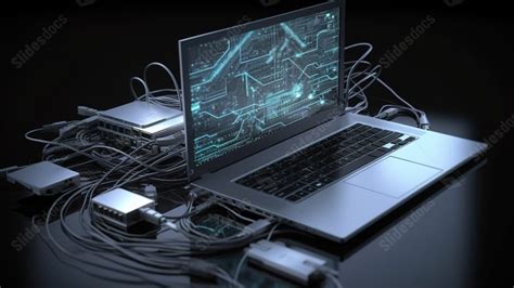 Best Network Switch Powerpoint Background For Presentation