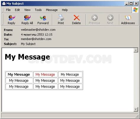 How To Use Asp And Sending Mail With Cdomessage Html Format Shotdevcom