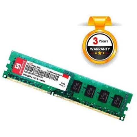 Simmtronics 8GB DDR4 Desktop RAM 2133 Mhz At Rs 3150 Piece DDR4 RAM Memory In New Delhi ID