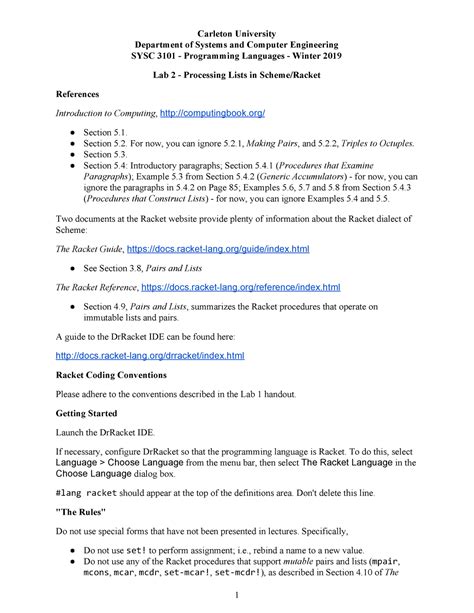 W19 Sysc3101 Lab2 Asas Carleton University Department Of Systems And Computer Engineering