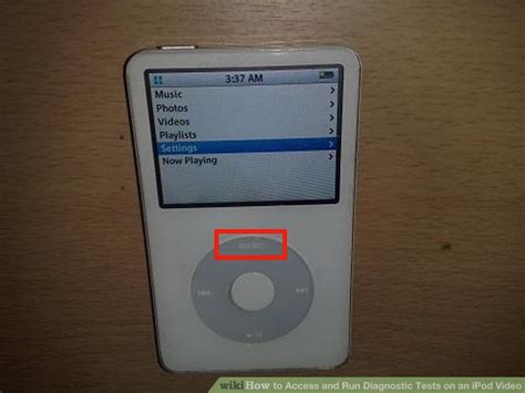How To Access And Run Diagnostic Tests On An IPod Video Steps
