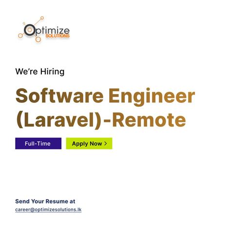 Remotejobs Softwareengineer Laraveldeveloper Backenddevelopment