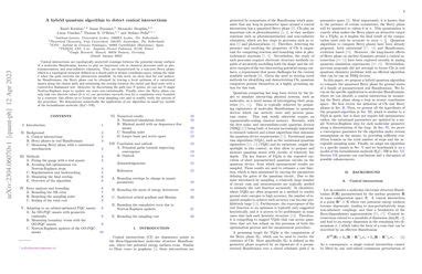 A Hybrid Quantum Algorithm To Detect Conical Intersections Papers