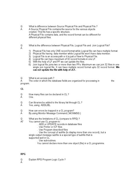 Printed Rpg Cl Db Pdf Data Management Areas Of Computer Science