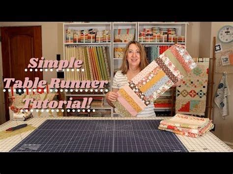 Simple Table Runner Tutorial YouTube Table Runner Tutorial Quilted Table Runners Quilted