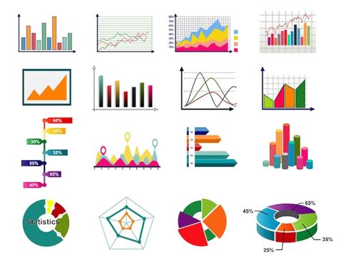 Premium Vector Statistic Diagram Chart Colorful Diagram Chart Graph Elements Vector Business