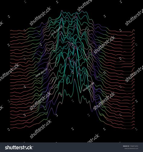 Generative Art Data Visualization Simplex Perlin Stock Vector Royalty
