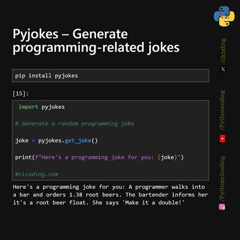 Pyjokes Generate Programming Related Jokes