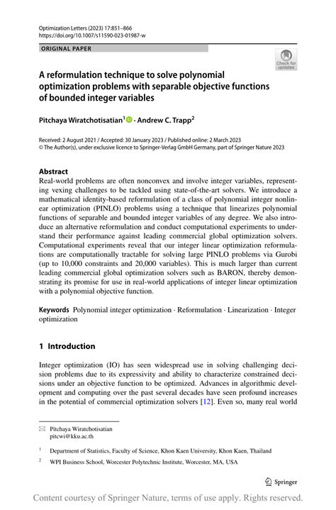 A Reformulation Technique To Solve Polynomial Optimization Problems