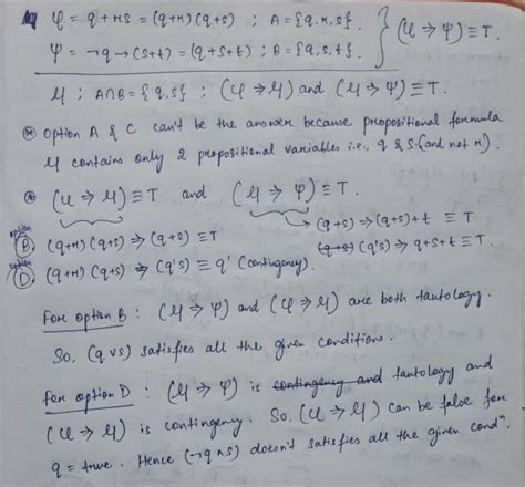 Mathematical Logic Go Classes Cs 2025 Weekly Quiz 2 Propositional