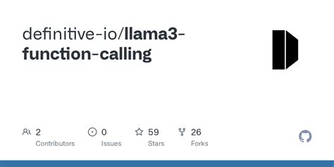 Github Definitive Iollama3 Function Calling