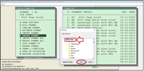 How To Export Or Import Single Bill Format From Marg To Marg