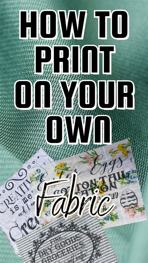 How To Print On Your Own Fabric A Step By Step Tutorial Easy Diy