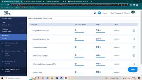 Mahesh Pamarthi On Linkedin Day39 Ccbp Nxtwave Phython