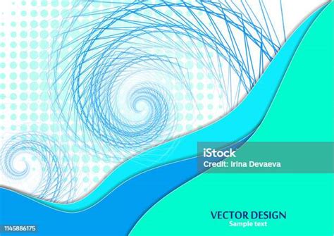 밝은 종이 잘라 파도 변환 모양의 3d 추상적 인 배경으로 수평 A4 배너 대조 색상 0명에 대한 스톡 벡터 아트 및 기타 이미지 0명 가리기 곡선 Istock