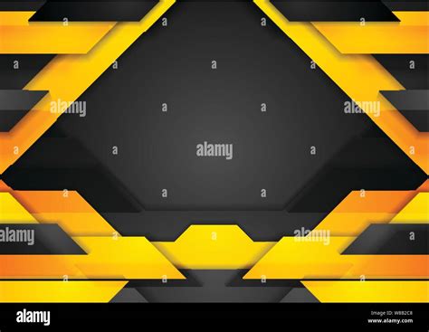 Dark Orange Modern Hi Tech Abstract Background Vector Technology Corporate Design Stock Vector