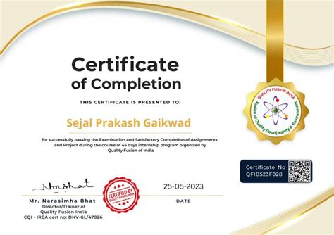 Sejal Gaikwad On Linkedin Successfully Completed 45 Day Internship