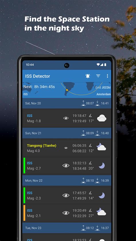 Iss Detector Satellite Tracker Para Android Descargar