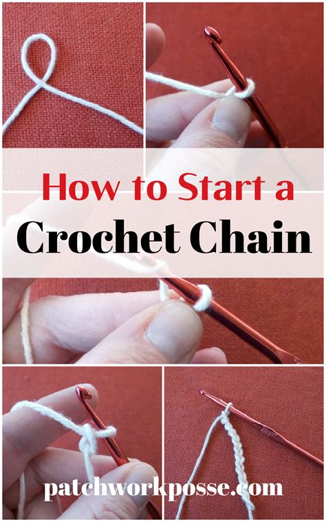 How To Start A Crochet Chain Crochet Chain Crochet Chain Stitch Crochet Stitches For Beginners