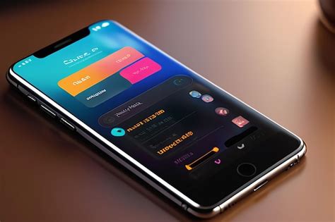 Premium Photo Sleek Smartphone App Interface