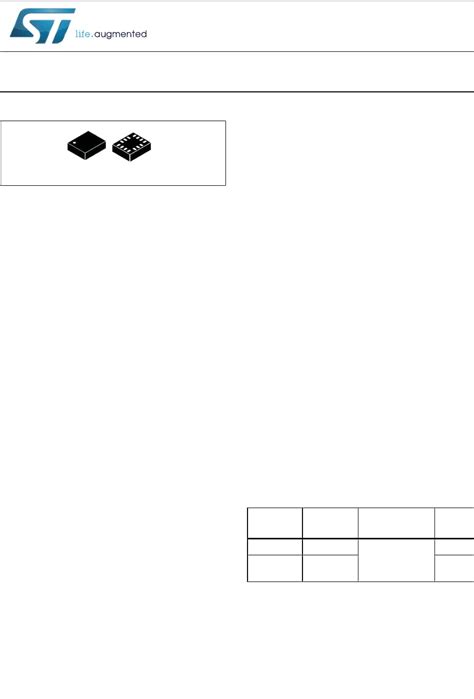 Lsm6ds3 Datasheet By Stmicroelectronics Digi Key Electronics