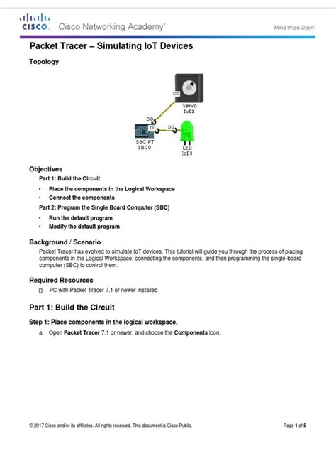 2214 Packet Tracer Simulating Iot Devices Download Free Pdf