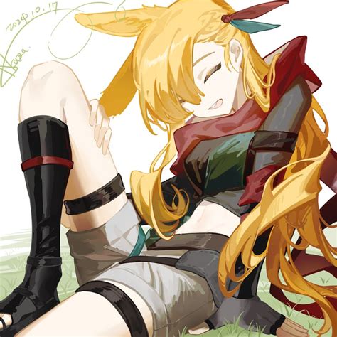 Kroos Kroos The Keen Glint And Kroos The Keen Glint Arknights Drawn By Jileyin Danbooru