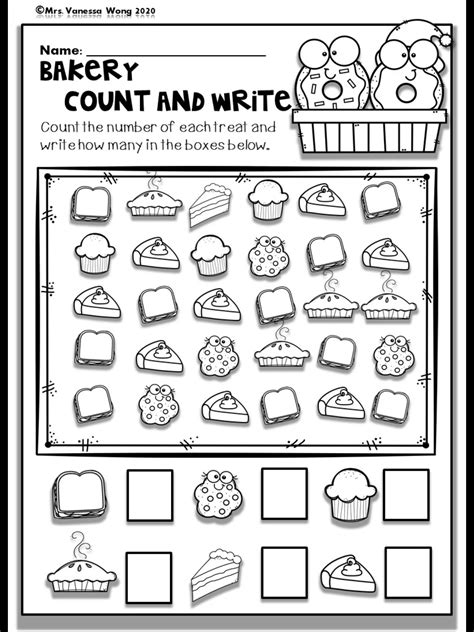 Kindergarten Math Worksheets Numbers 1 10 Counting Distance Learning