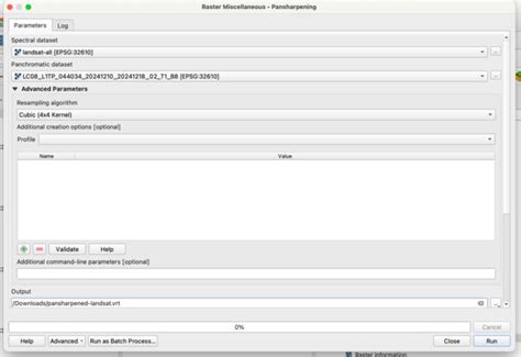 Pan Sharpen Landsat Imagery In Qgis Geography Realm
