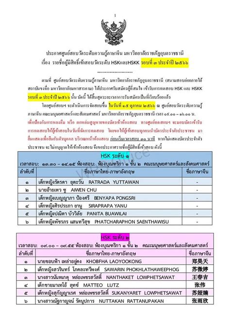 สาขาวิชาภาษาจีน มหาวิทยาลัยราชภัฏอุบลราชธานี 乌汶皇家大学中文系