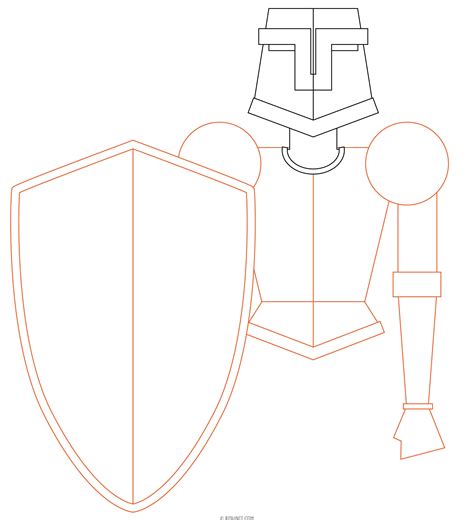 Как нарисовать доспехи поэтапно 🖌 Рисунки карандашом поэтапно