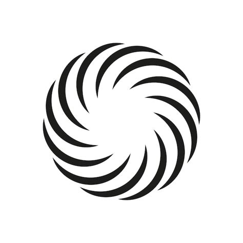 Premium Vector Abstract Swirling Lines Forming A Circular Pattern