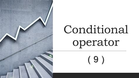The Conditional Operator Youtube