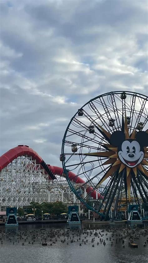 Disney California Adventure Ferris Wheel Incredicoaster Disney California Adventure