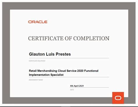 Oraclecloud Oracleuniversity Glauton Prestes