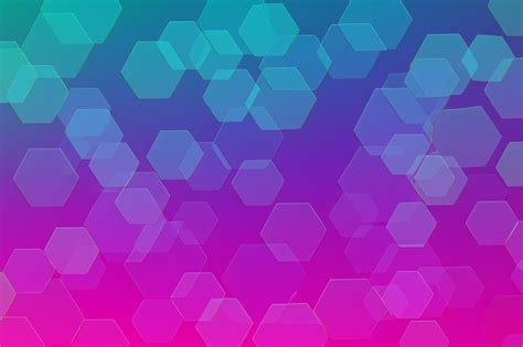 Premium Photo Gradient Colorful Hexagonal Background