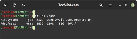 How To Check Disk Space In Linux Using Df Command