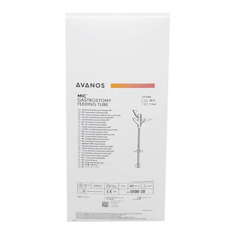 Avanos Medical Sales Llc Gastrostomy Feeding Tube Mic® 20 Fr Silicone