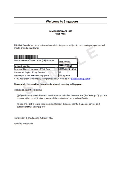 Ica Retrieval Of Electronic Visit Pass E Pass 38880 Hot Sex Picture