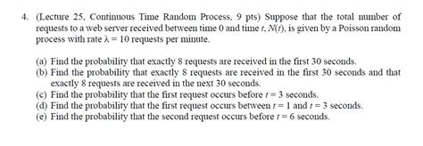 Solved 4 Lecture 25 Continuous Time Random Process 9