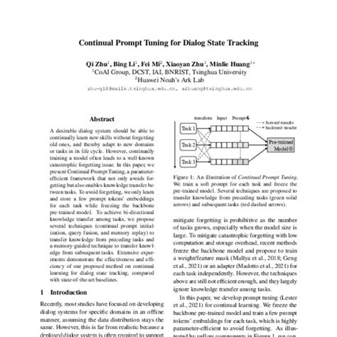 Continual Prompt Tuning For Dialog State Tracking Acl Anthology