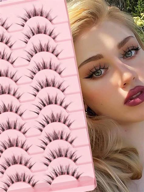 10 Pairs Manga Lashes Spiky Anime Cosplay Eyelashes Little Devil