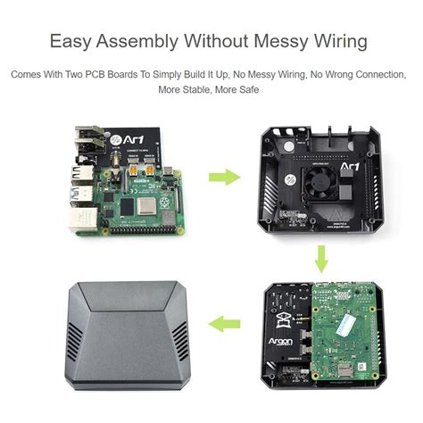 Waveshare Argon One Aluminum Case For Raspberry Pi 4 With Safe Power