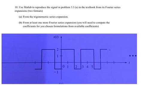 Solved 10 Use Matlab To Reproduce The Signal In Problem 33