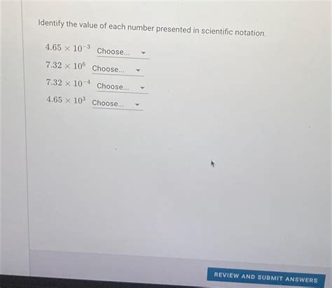 Identify The Value Of Each Number Presented In Chegg Com
