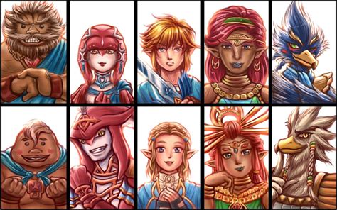 Champions Of Hyrule Tloz Breath Of The Wild By Thaumana On Deviantart