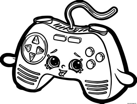 Video Game Controller Coloring Pages