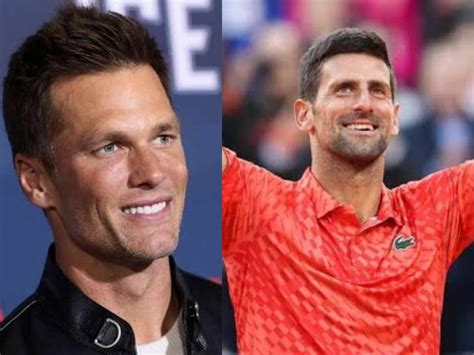 Regarder Novak Djokovic Hugs Invité Spécial Tom Brady Dans Sa Loge Après Avoir Remporté Un 23e
