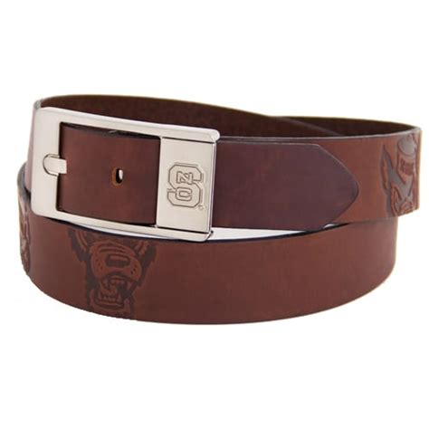 Nc State Wolfpack Brandish Leather Belt
